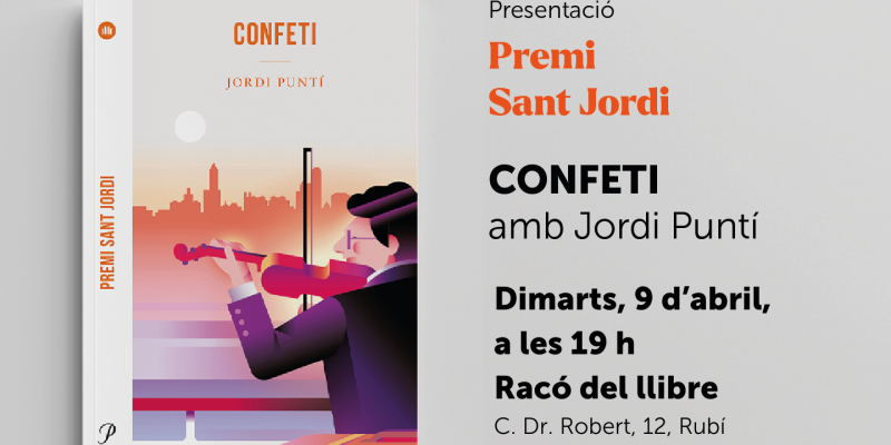 Jordi Puntí presentarà 'Confeti' al Racó del Llibre